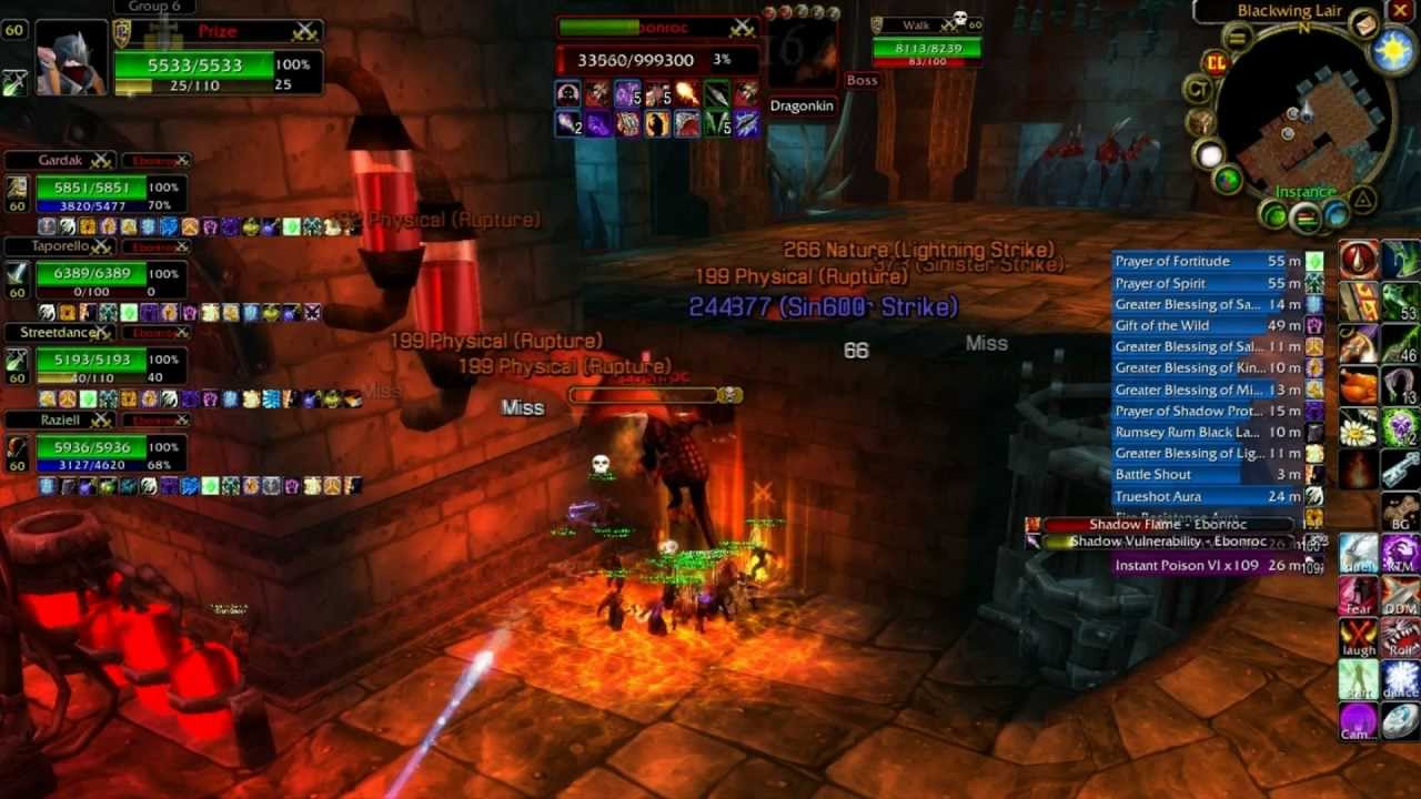 Valkyrie 1.12 Classic - Firemaw, Ebonroc, Flamegor - YouTube