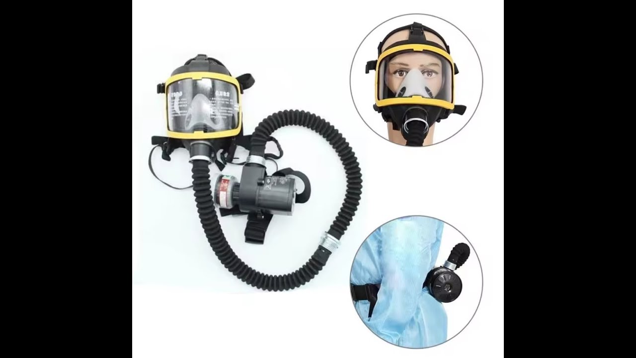 Full Face Gas Mask Respirator System respirator Mask Workplace Safety ...