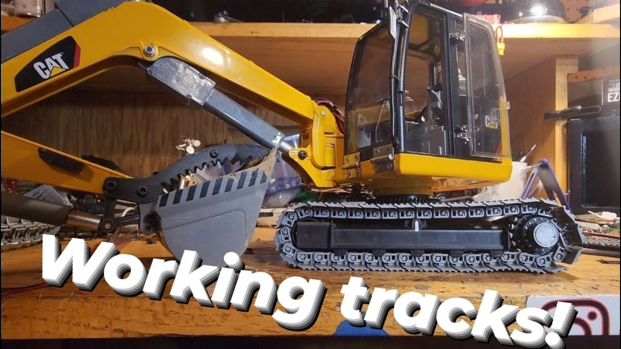 Bruder RC Excavator Conversion // Track Build - YouTube
