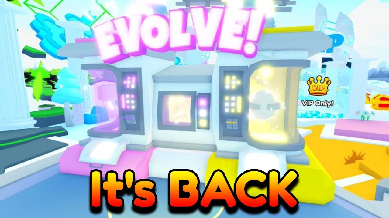 THEY ARE ADDING EVOLVE MACHINE BACK IN PET SIMULATOR 99 - YouTube