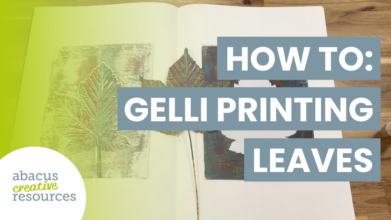 How to: Gelli Printing Leaves 🍁 - YouTube