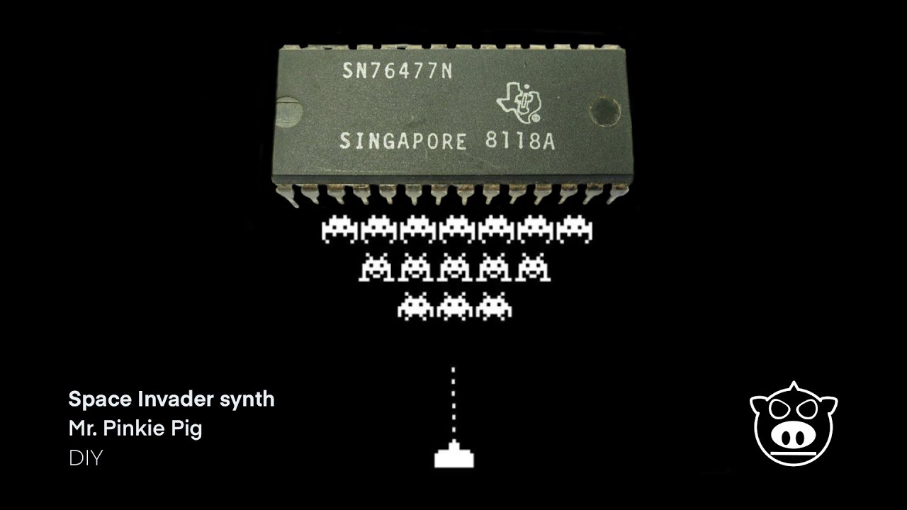 Space Invader synth - Mr. Pinkie PIG DIY - YouTube