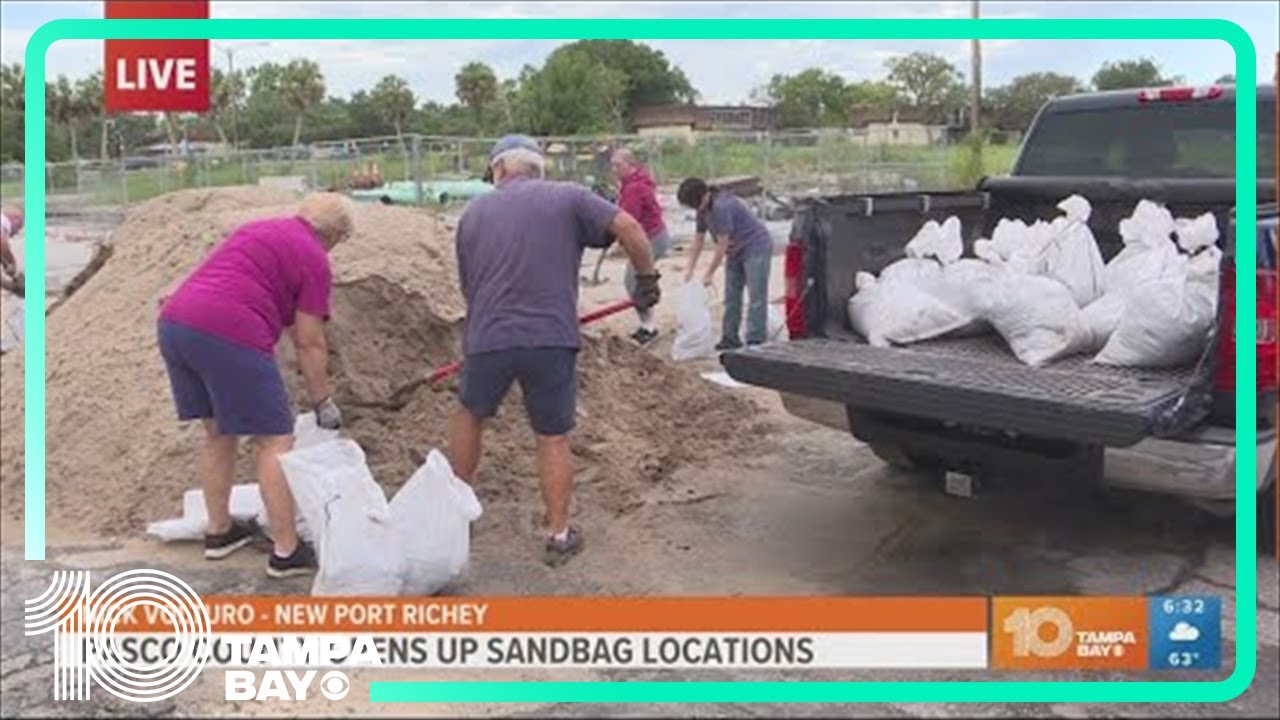 Pasco County opens sandbag locations ahead of severe weather - YouTube