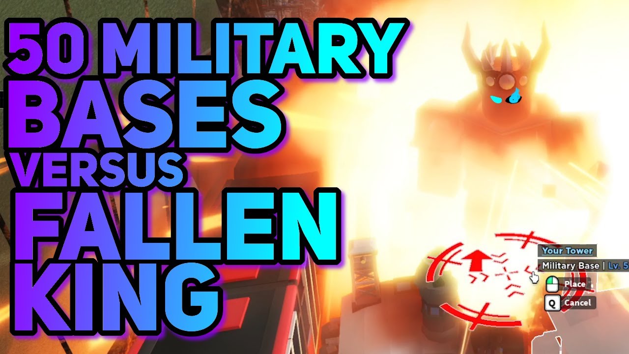 50 MILITARY BASES VS FALLEN MODE & FALLEN KING (AIRSTRIKE UPDATE ...