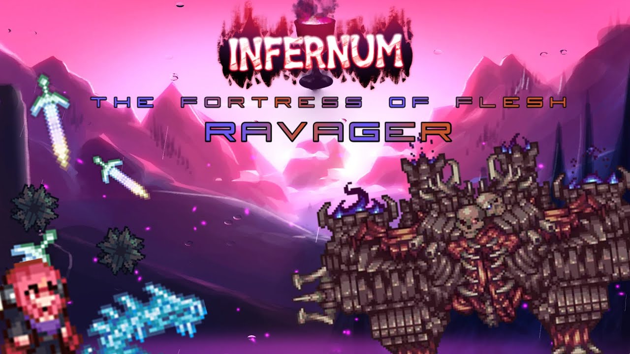 Terraria Calamity Infernum: The Fortress Of Flesh - Ravager [ Summoner ...