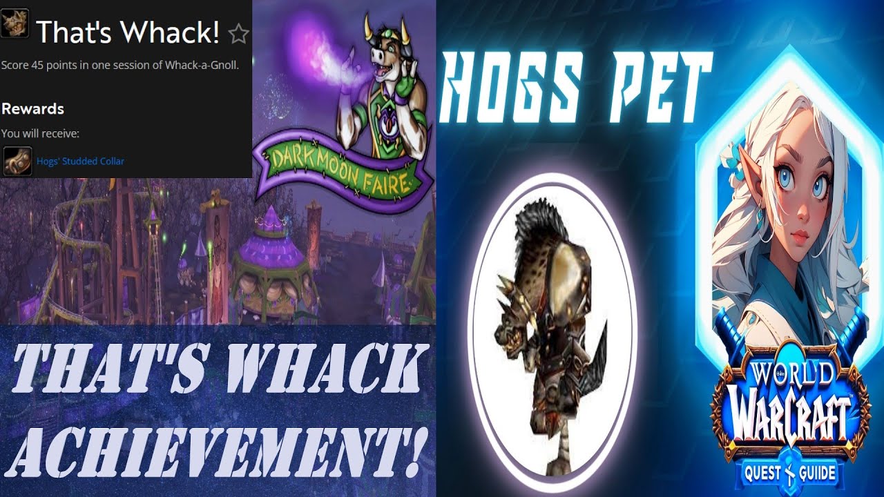 That's Whack! Wow Achievement | Hogs' Studded Collar | Score 45 points ...