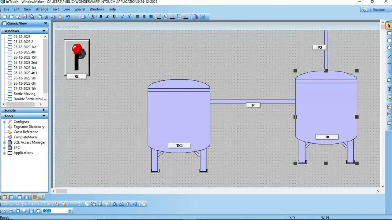 WINDOW SCRIPT IN INTOUCH SCADA SOFTWARE TUTORIAL PART - 3 - YouTube