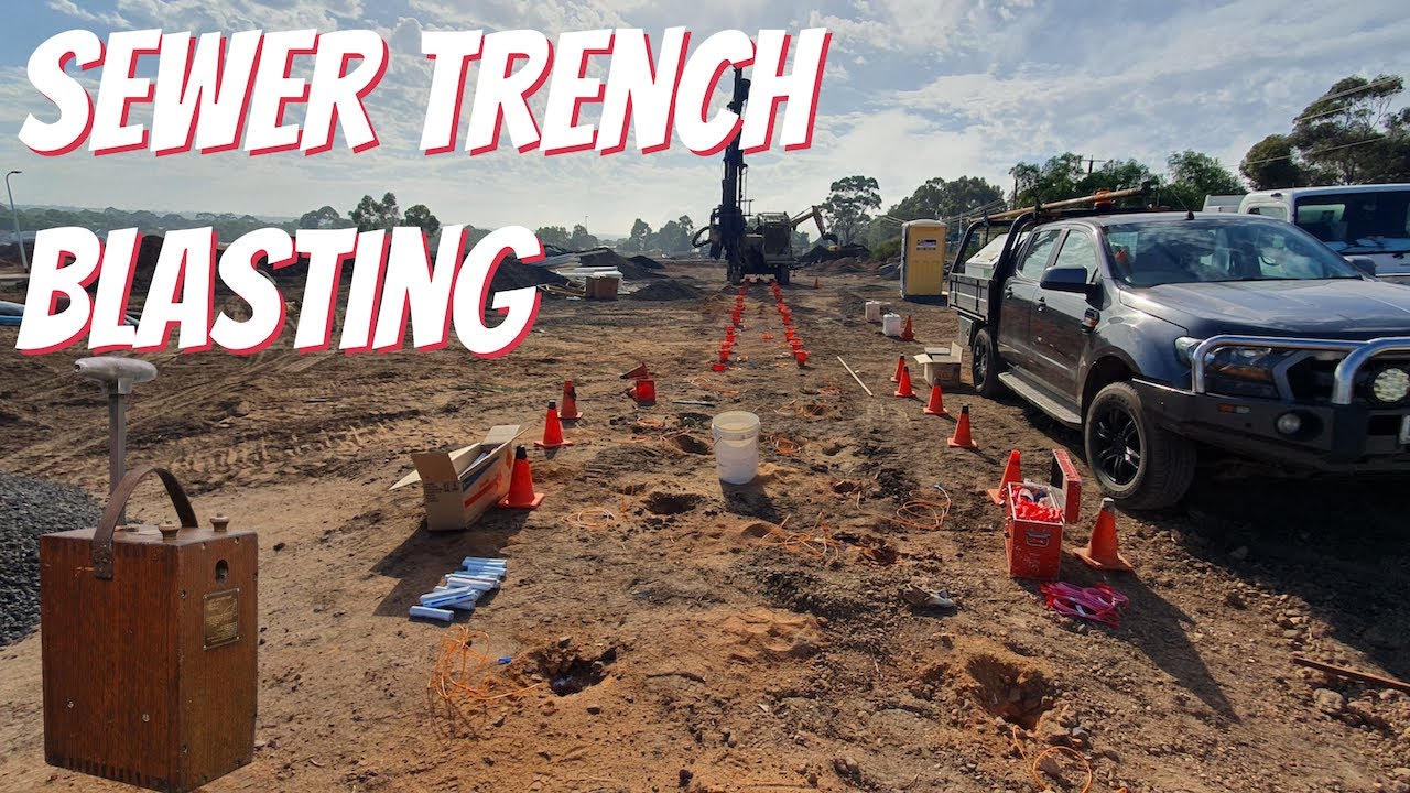 Sewer Trench Blasting - YouTube
