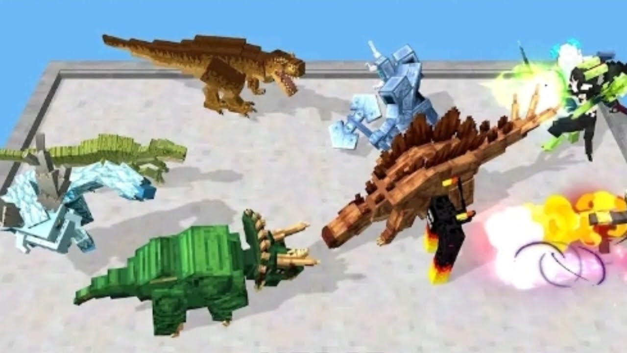 best mobile dinosaur game dinosaur merge block fighting game part1 ...