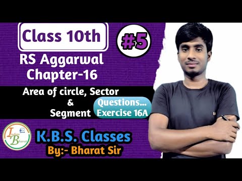 #5 Area of circle sector and segment Formulae | RS Aggarwal Class 10 ...