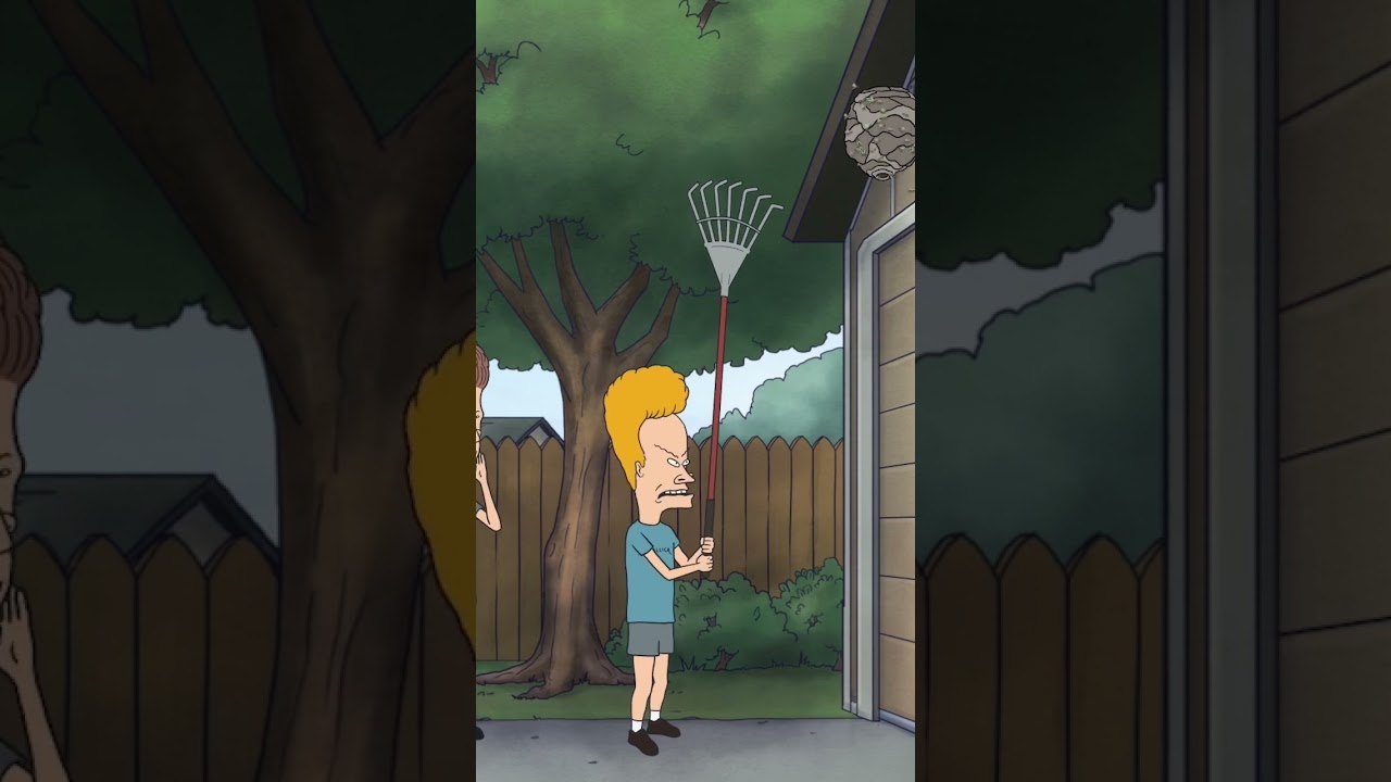Beavis and Butt-Head are determined to poke a beehive with a rake | # ...