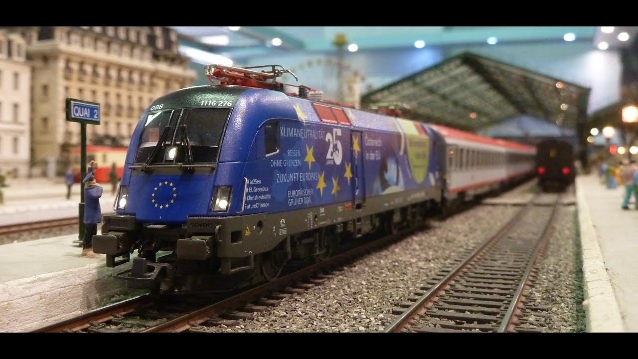 Rame Eurocity OBB avec la 1116 276 OBB - YouTube