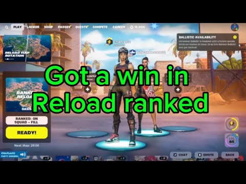 Playing ranked reload with one of my friends that is unreal and we won ...