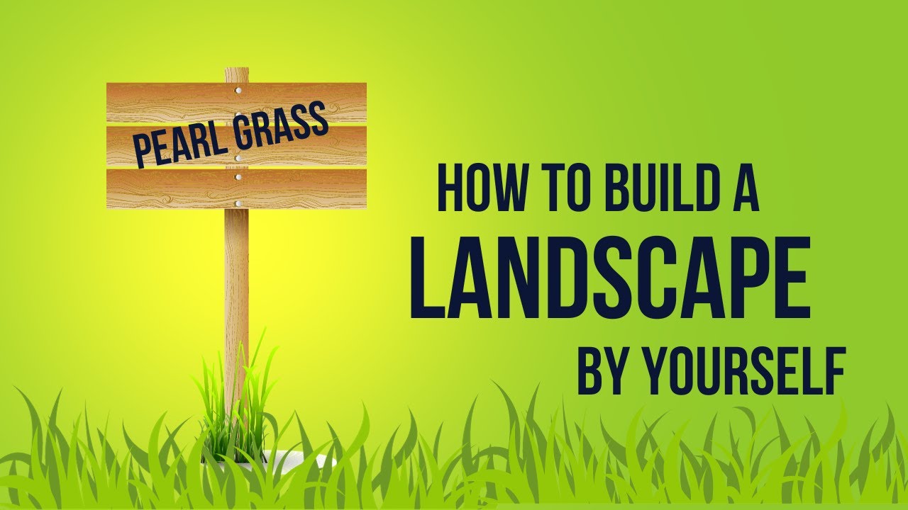 How to landscape by yourself using pearl grass👍👍👍 #diy #landscaping #lawn #garden - YouTube