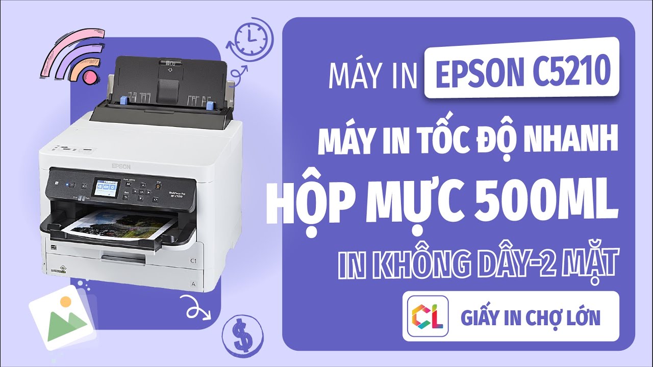 MÁY IN PHUN EPSON C5210 | TỰ ĐỘNG IN 2 MẶT - IN CỰC NHANH - IN WIFI ...