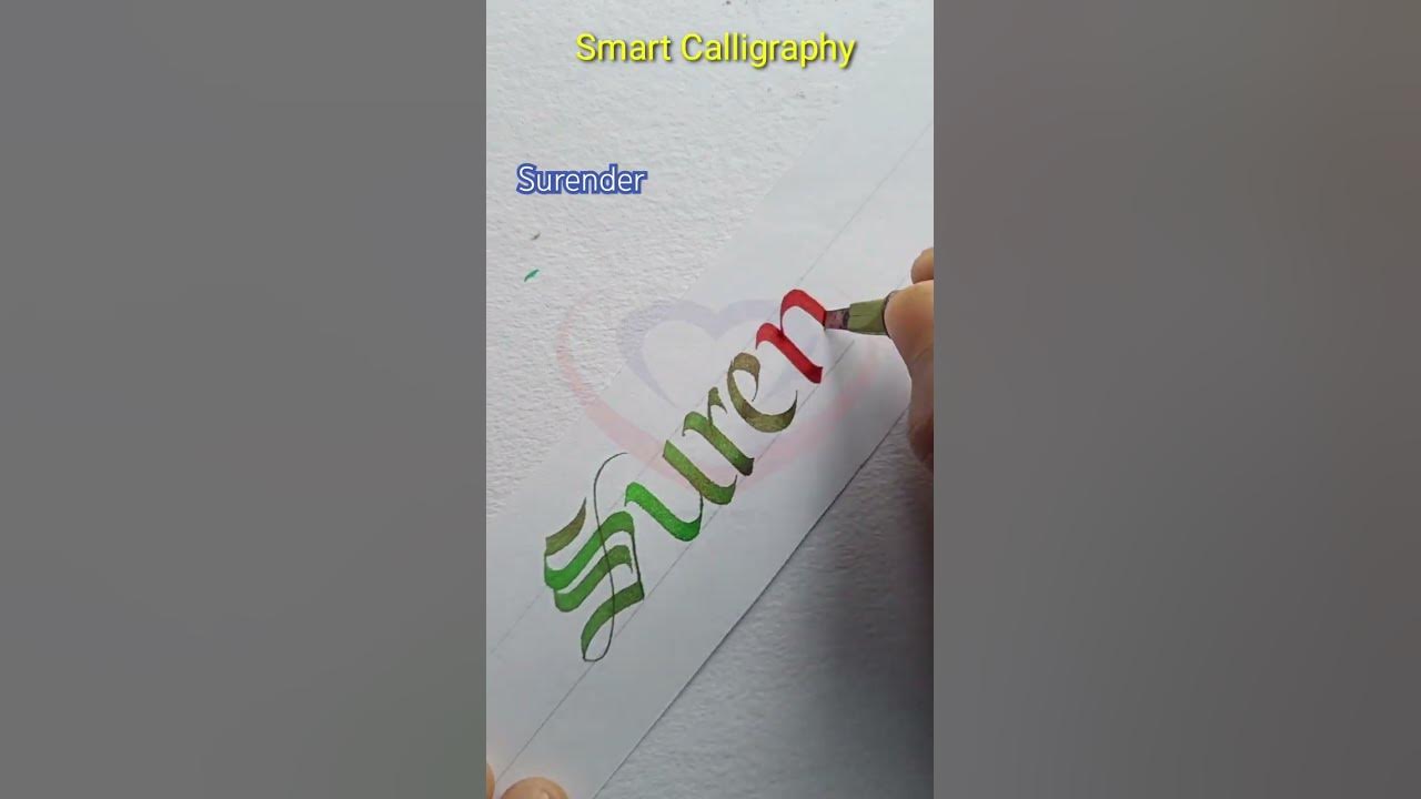 Surender Name In Calligraphy YouTube surender-name-in-calligraphy-youtube
