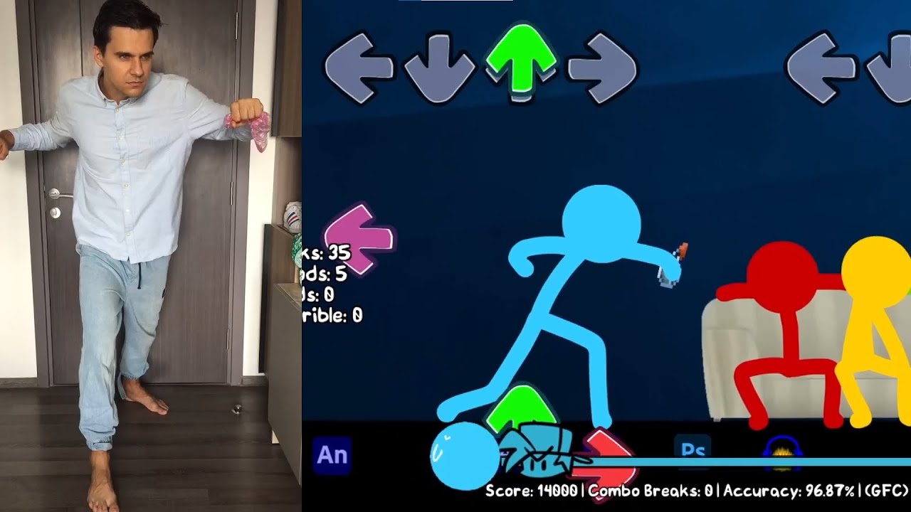 Friday Night Funkin’ VS Animation V1 In Real Life - YouTube