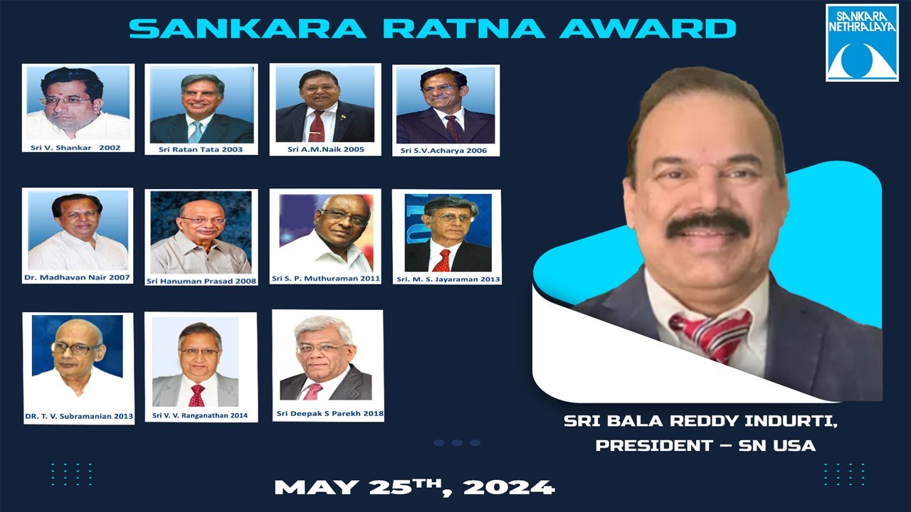 Atlanta Engineer Bala Reddy Indurti Honored with Sankara Ratna Award ...