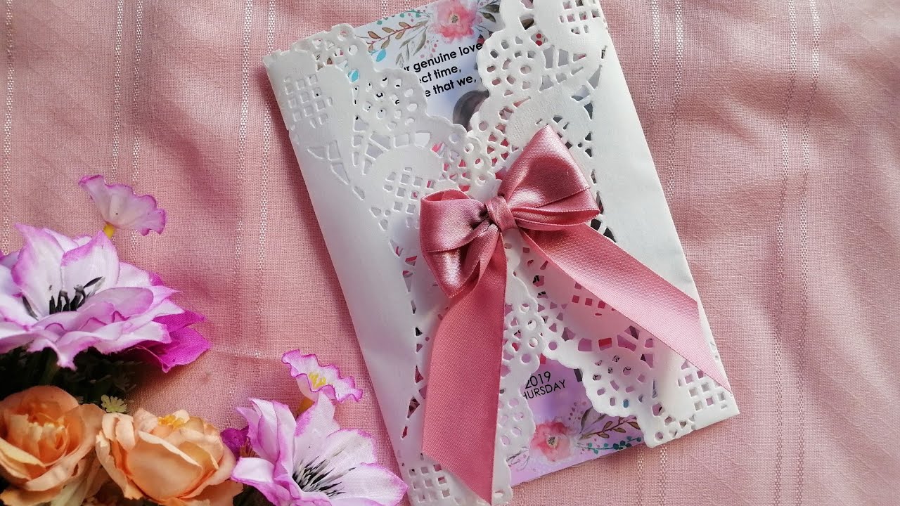 03: Budget Friendly Invitation using Paper Doilies - YouTube