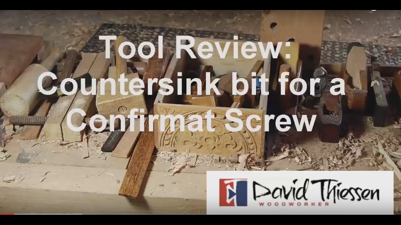 Tool Review - Countersink Bit for a Confirmat screw - YouTube