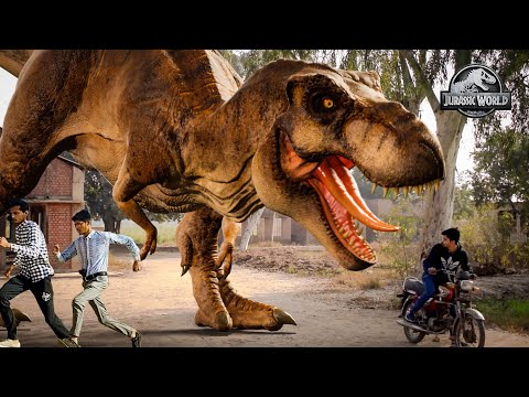 Dinosaur Hunting In Jurassic World Dominion | T-Rex Chase | Huzi Films