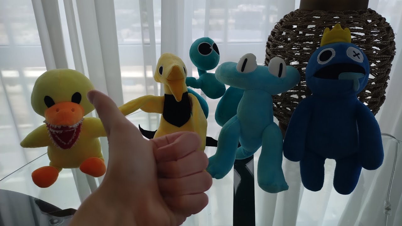 Unboxing NEW Rainbow Friends Chapter 2 Plushies Cyan and Yellow! - YouTube