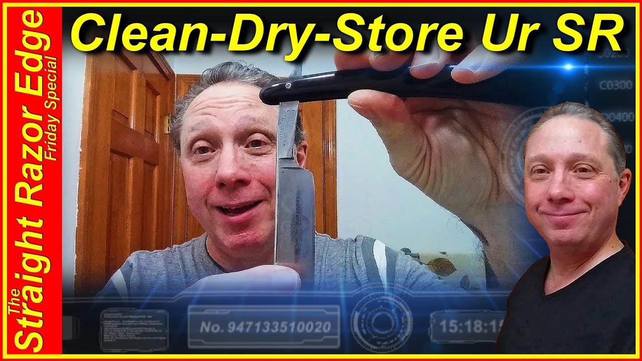How To Clean, Dry and Store Your Straight Razor After Shaving - YouTube