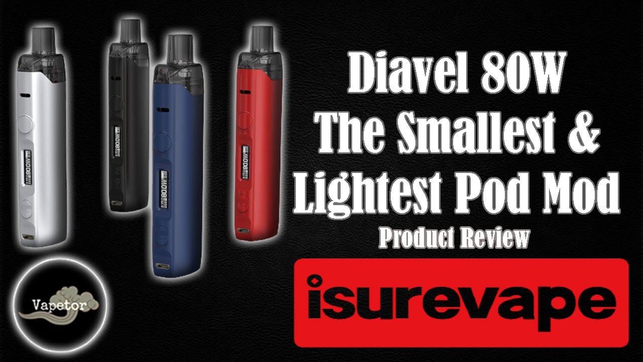 Diavel 80 Watts Pod Mod by Isurevape | The Smallest & Lightest 80W Pod ...