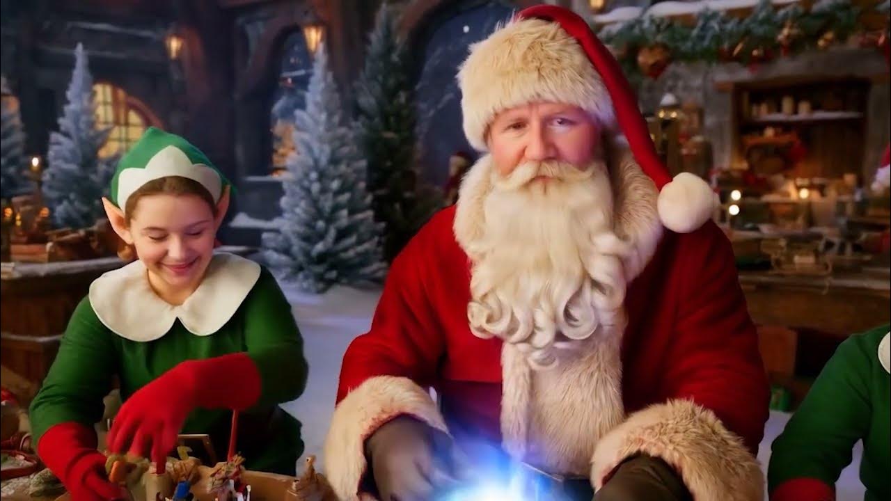 Santa Claus & His Elves Using Magic To Make Toys For Children - YouTube