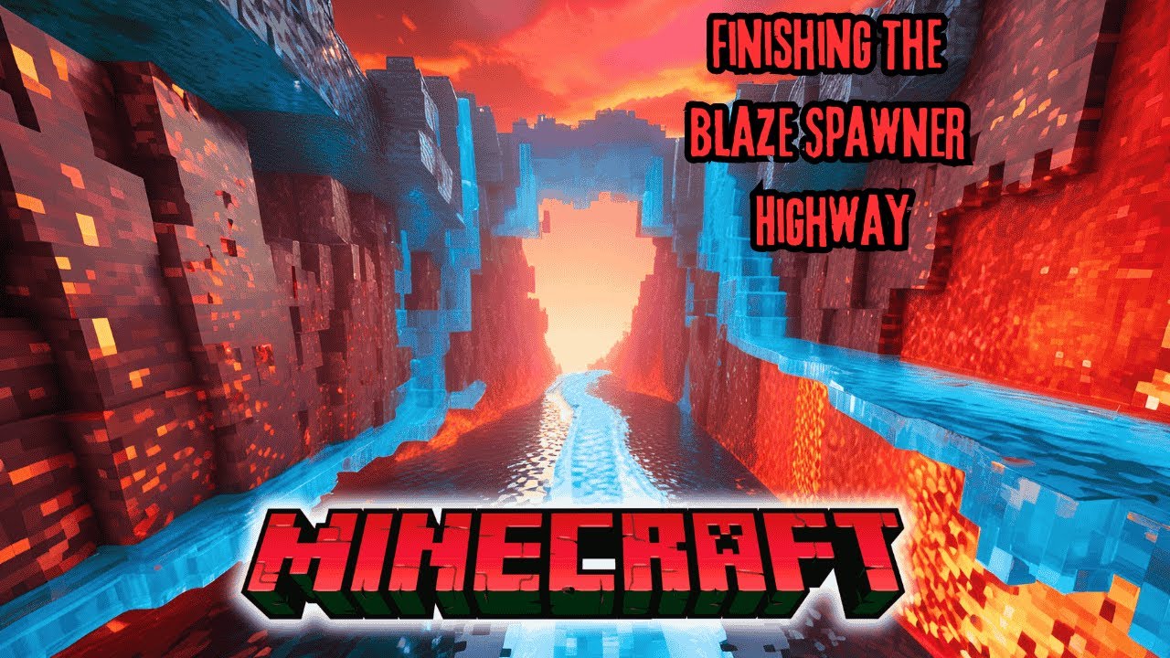 Finishing The Blaze Spawner Highway. | Minecraft Survival Gameplay EP43 ...