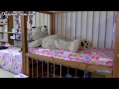 Diaper Girl messing her diaper # 2 - YouTube