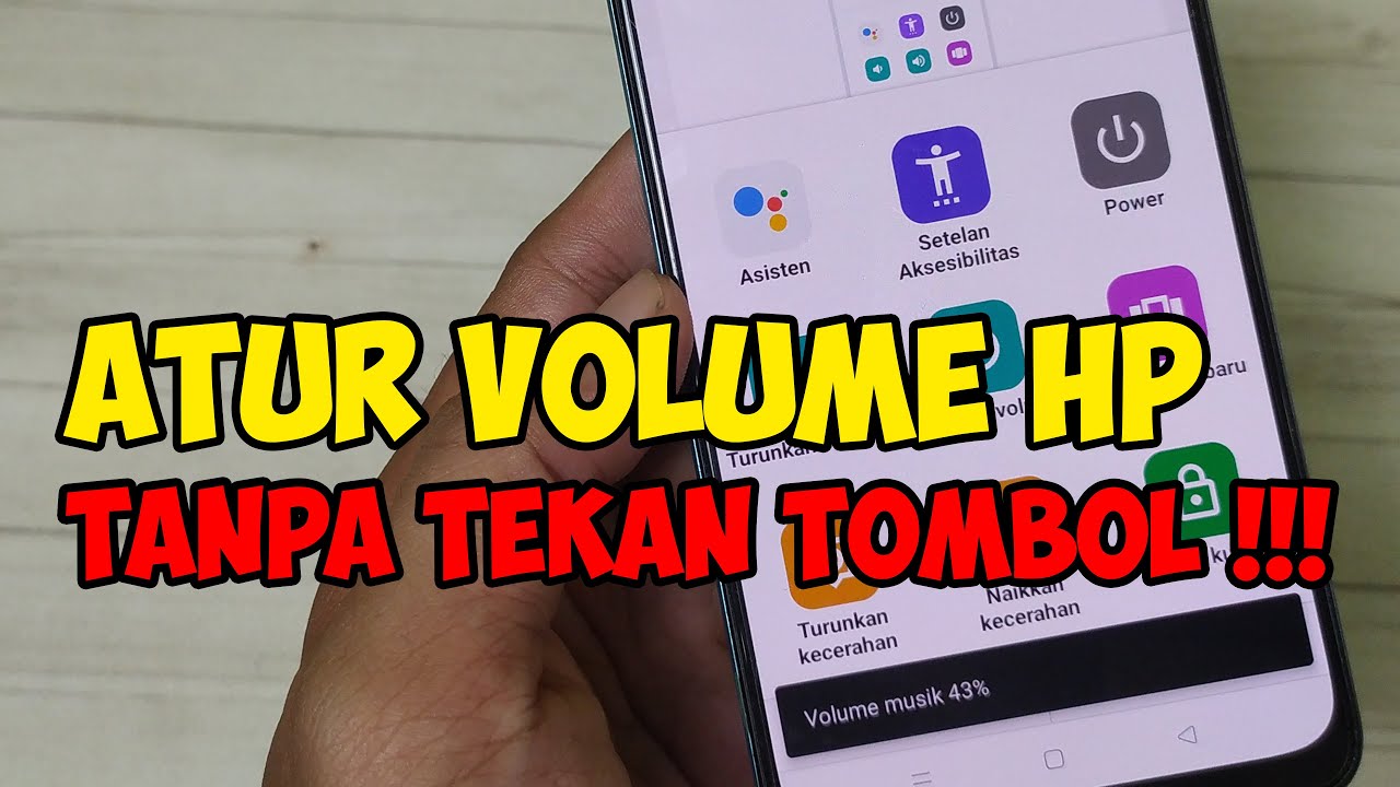 cara mengatur volume tanpa menekan tombol volume - YouTube