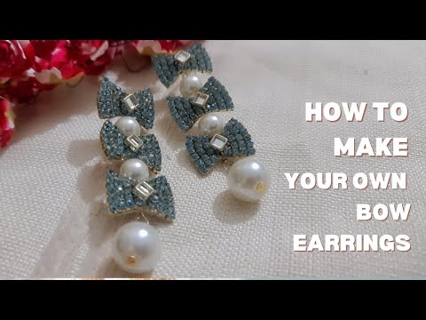 How To Make Beautiful Bow Earrings | Easy DIY Jewelry Tutorial - YouTube
