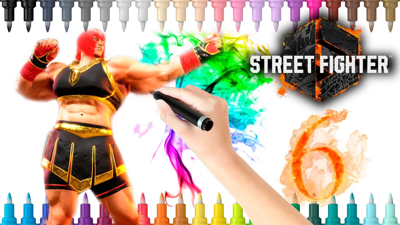 Street Fighter 6 Coloring Pages / MARISA character / Coloring New ...