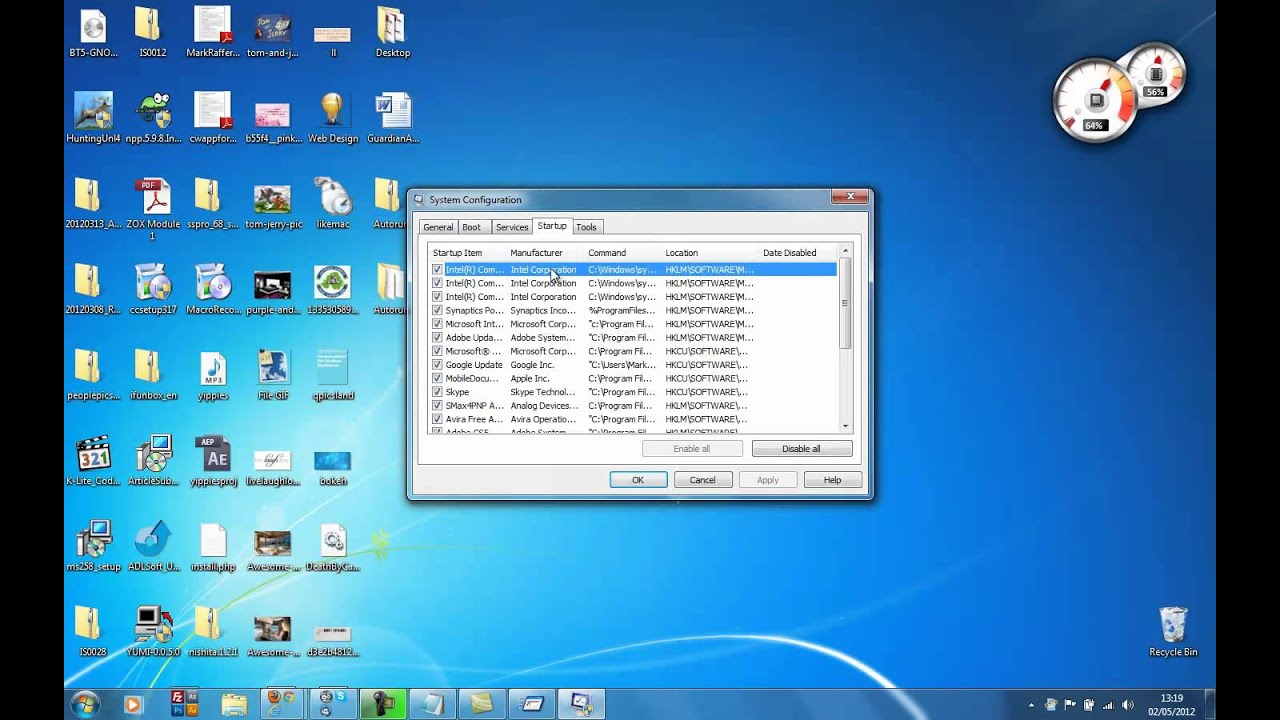 Windows 7: How to Disable Processes - YouTube