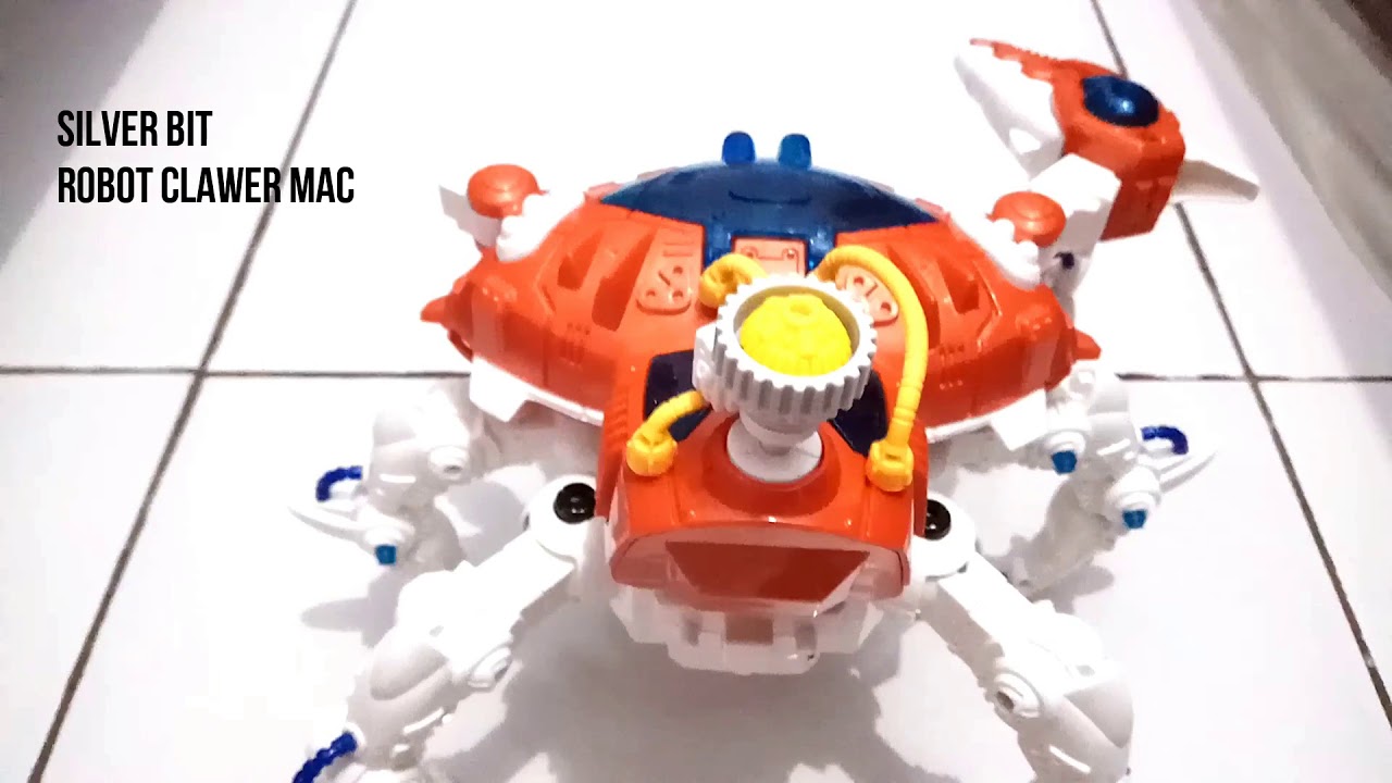 SILVER LIT ROBOT CLAWER MAC IR CONTROLER - YouTube