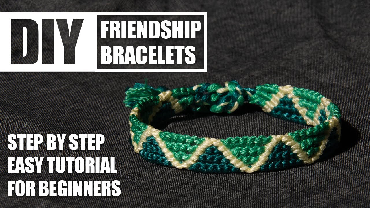 Zigzag Chain Alternating Friendship Bracelets Step by Step Tutorial ...