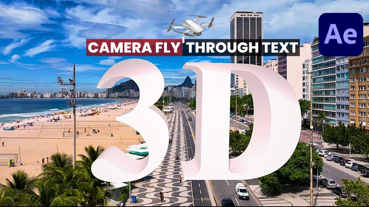 Camera Fly Through 3D Text in After Effects | Quick Tutorial - YouTube