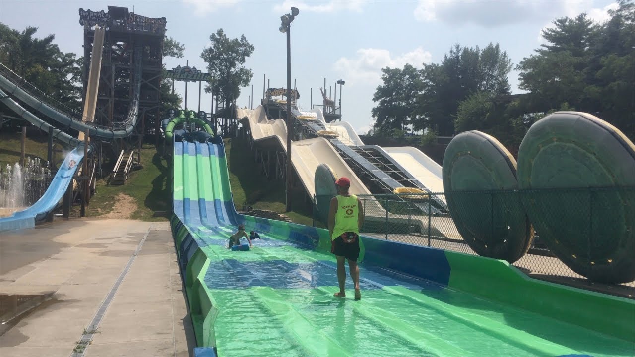 Quadzilla - Extreme Racer Waterslide | Noah's Ark Waterpark - YouTube