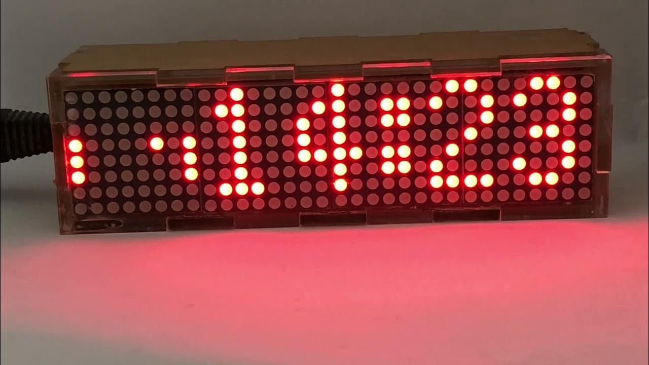 Présentation d’une Horloge sous micropython avec la Raspberry pi pico et Matrix Led sous Max7219 ...