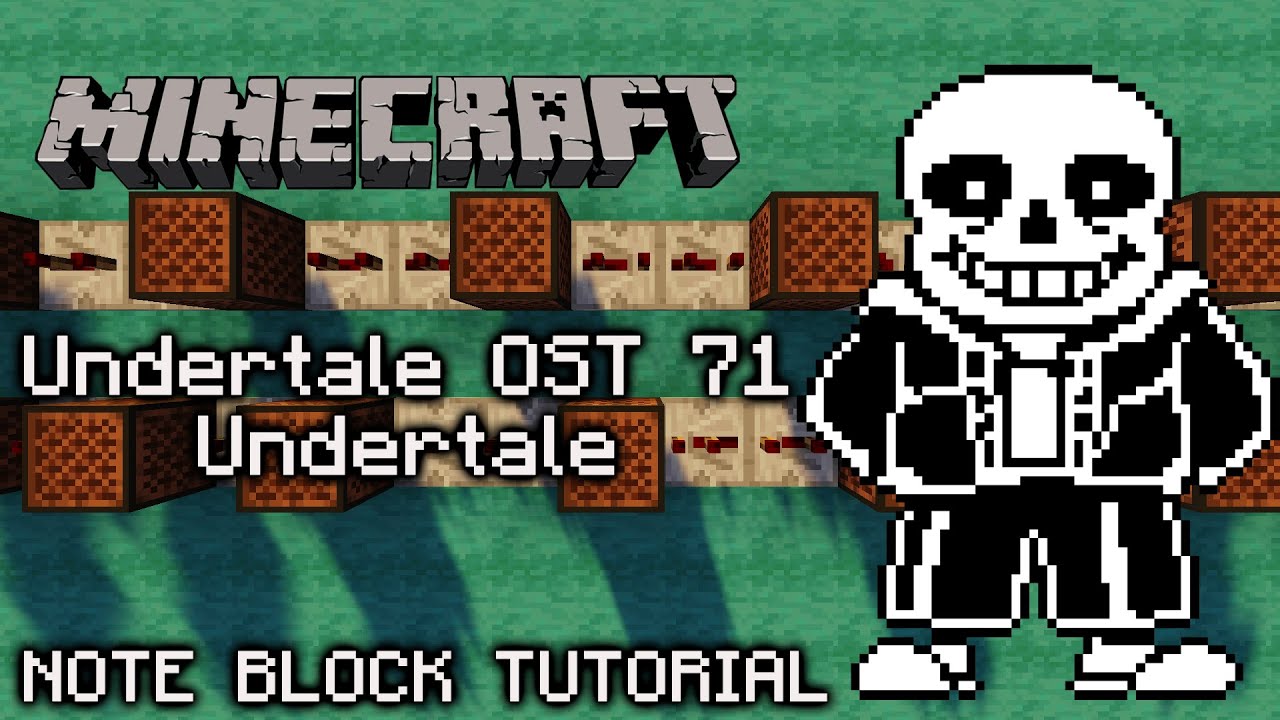 Toby Fox - Undertale (OST 71) - Minecraft Note Block Tutorial - YouTube