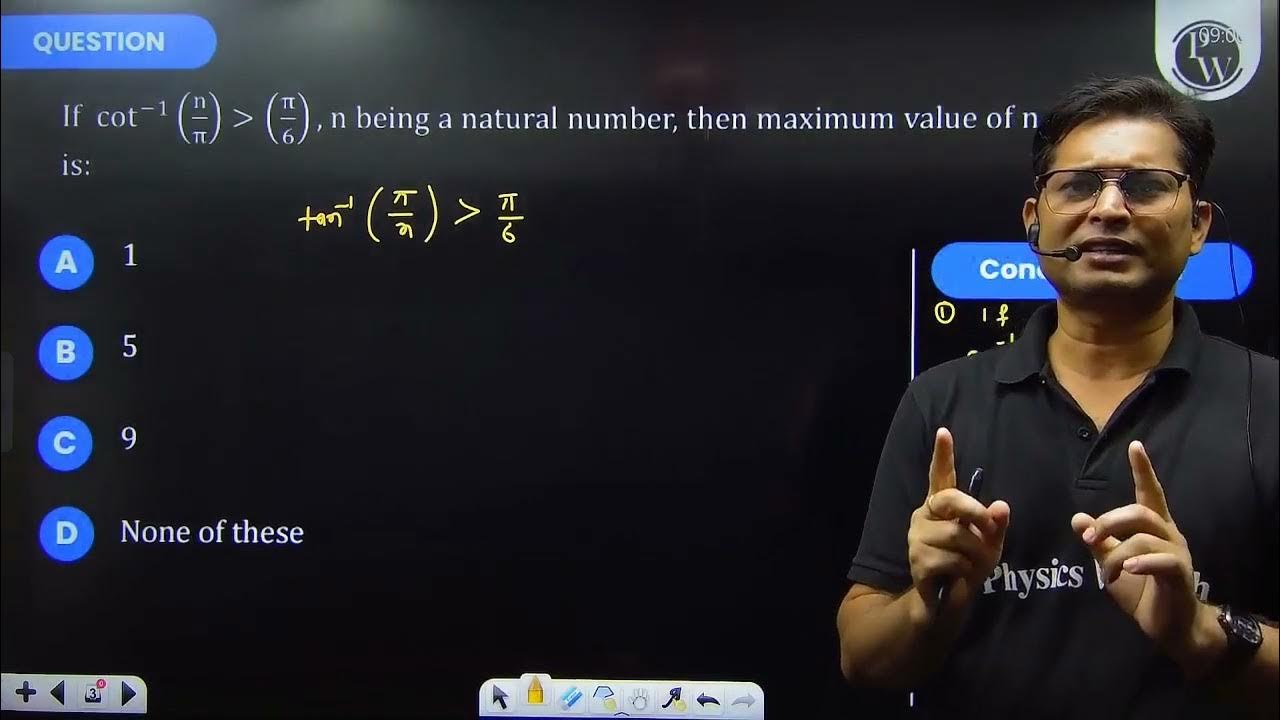 if-cot-1-left-frac-n-pi-right-left-frac-pi-6-right-n