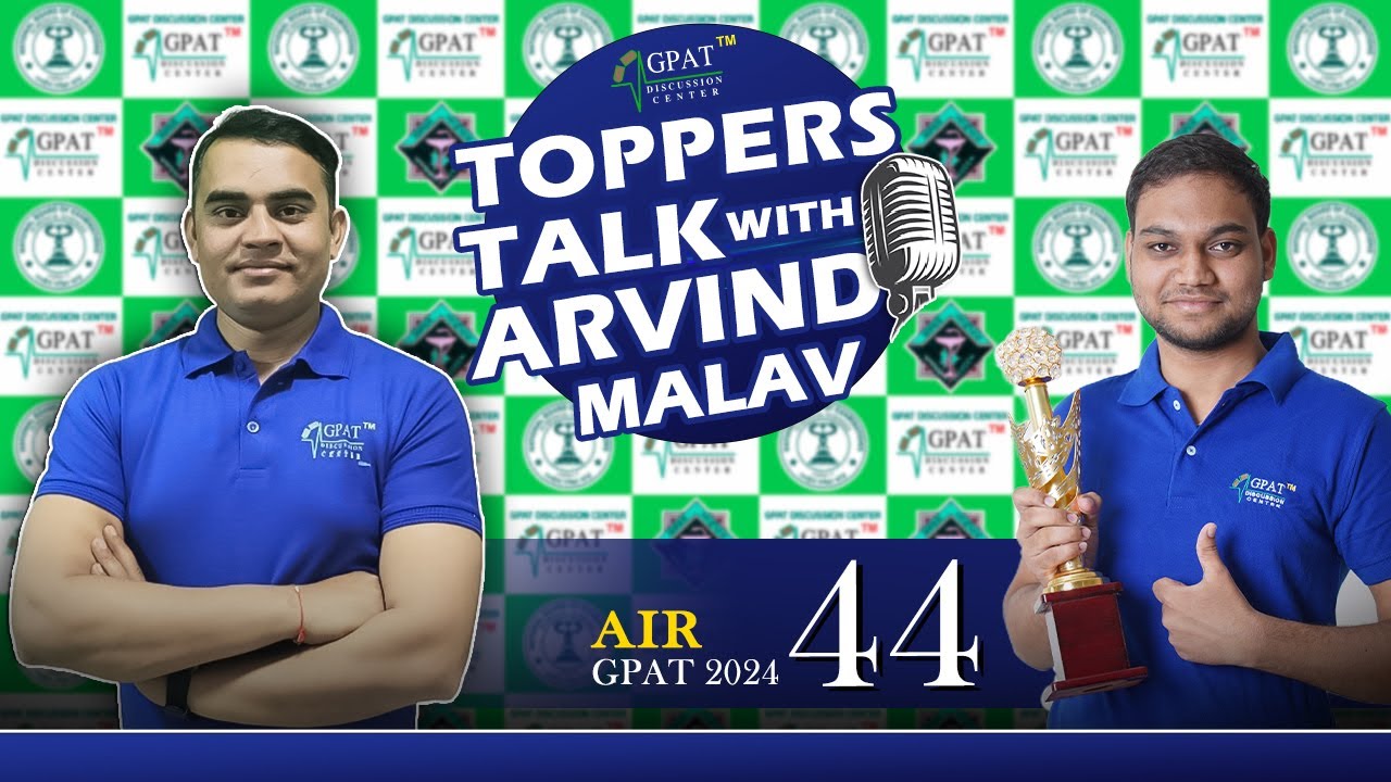 GPAT AIR-44 2024 || ARVIND MALAV || GDCIANS UNSTOPABBLE || TOPPER'S INTERVIEW - YouTube