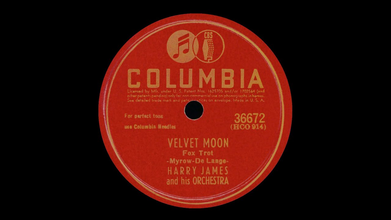 Velvet Moon - Harry James, 1942 - YouTube