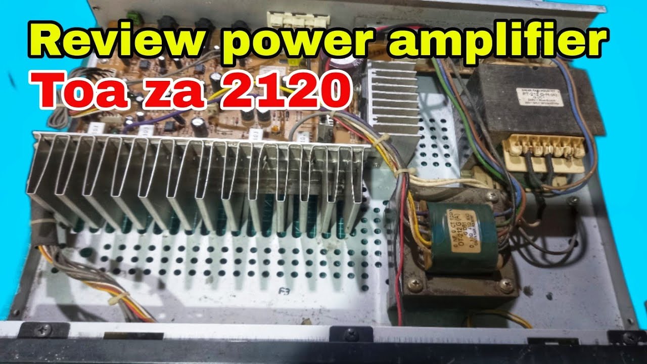 REVIEW AMPLIFIER TOA ZA 2120 - YouTube