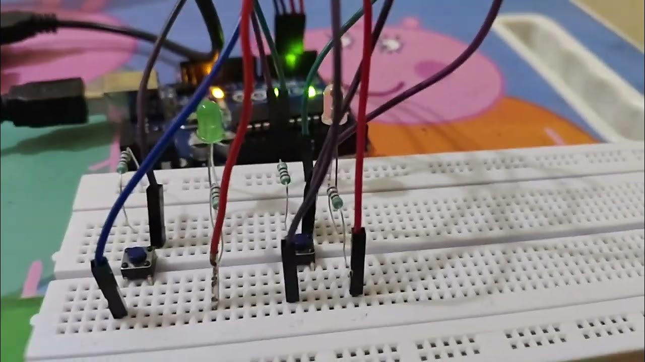 ARDUINO CONTROL LED USING PUSH BUTTONS SIT111 PIYUSH VERMA - YouTube