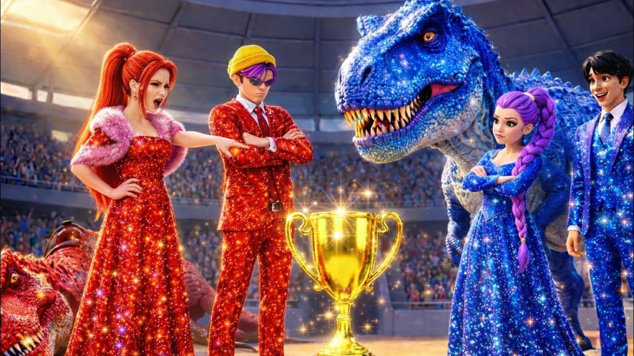 Violet Family VS Ametist Family || Can Rumi Win The T-Rex Championship ...