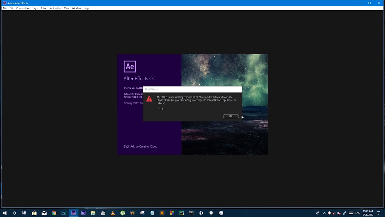 Adobe After Effects Has Stopped Working (Random Errors) - YouTube