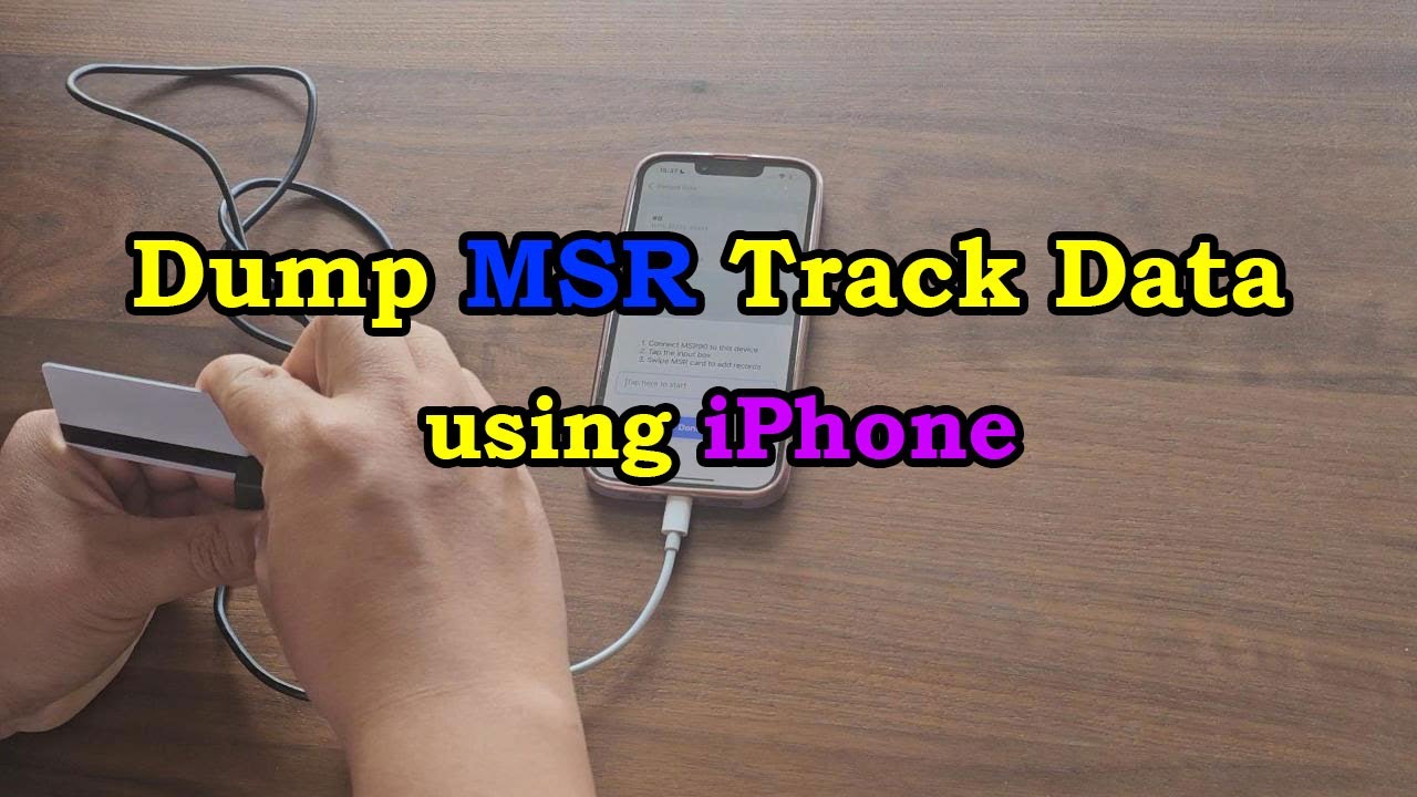 How to Automatically Dump MSR Card Data using iPhone - YouTube