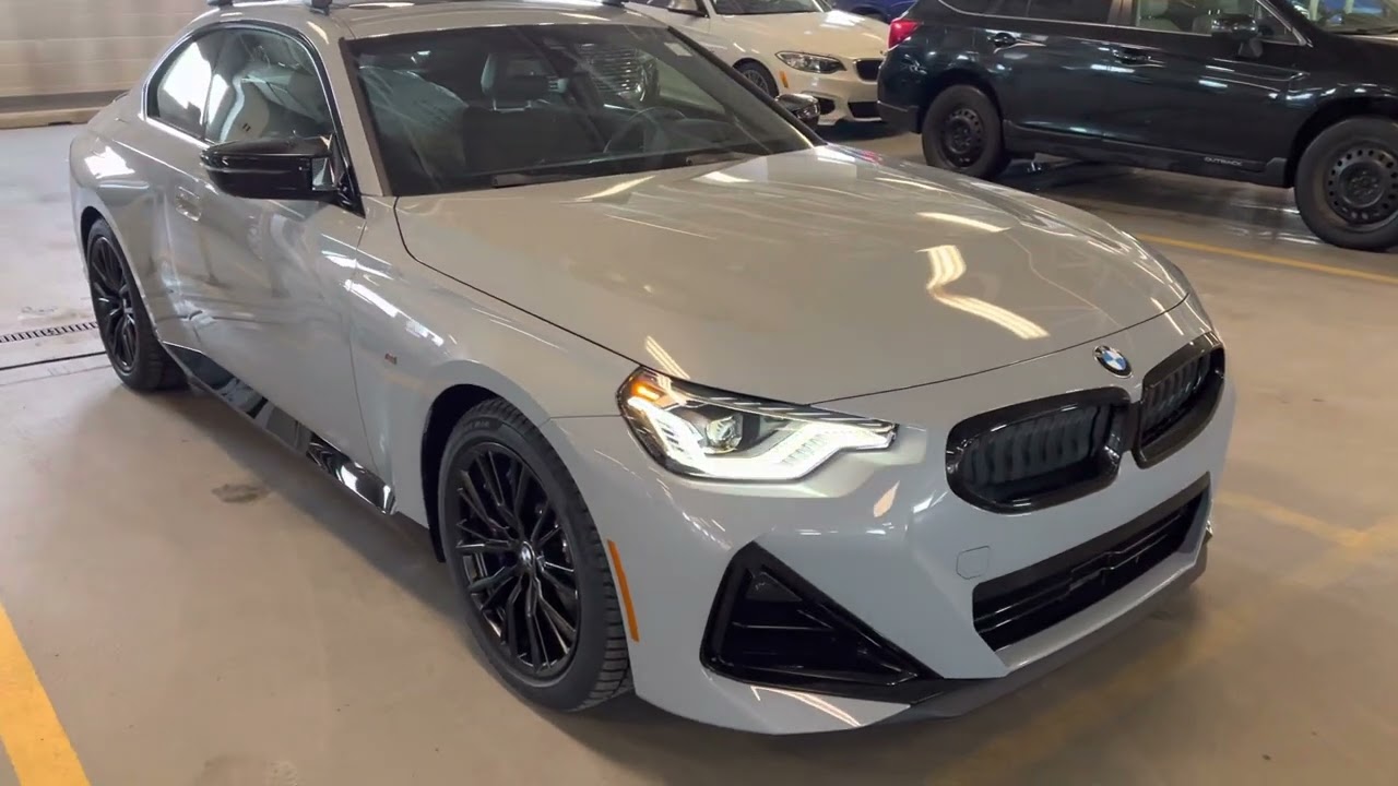 2022 BMW M240i xDrive Coupe Brooklyn Grey on Black Walkthrough ...